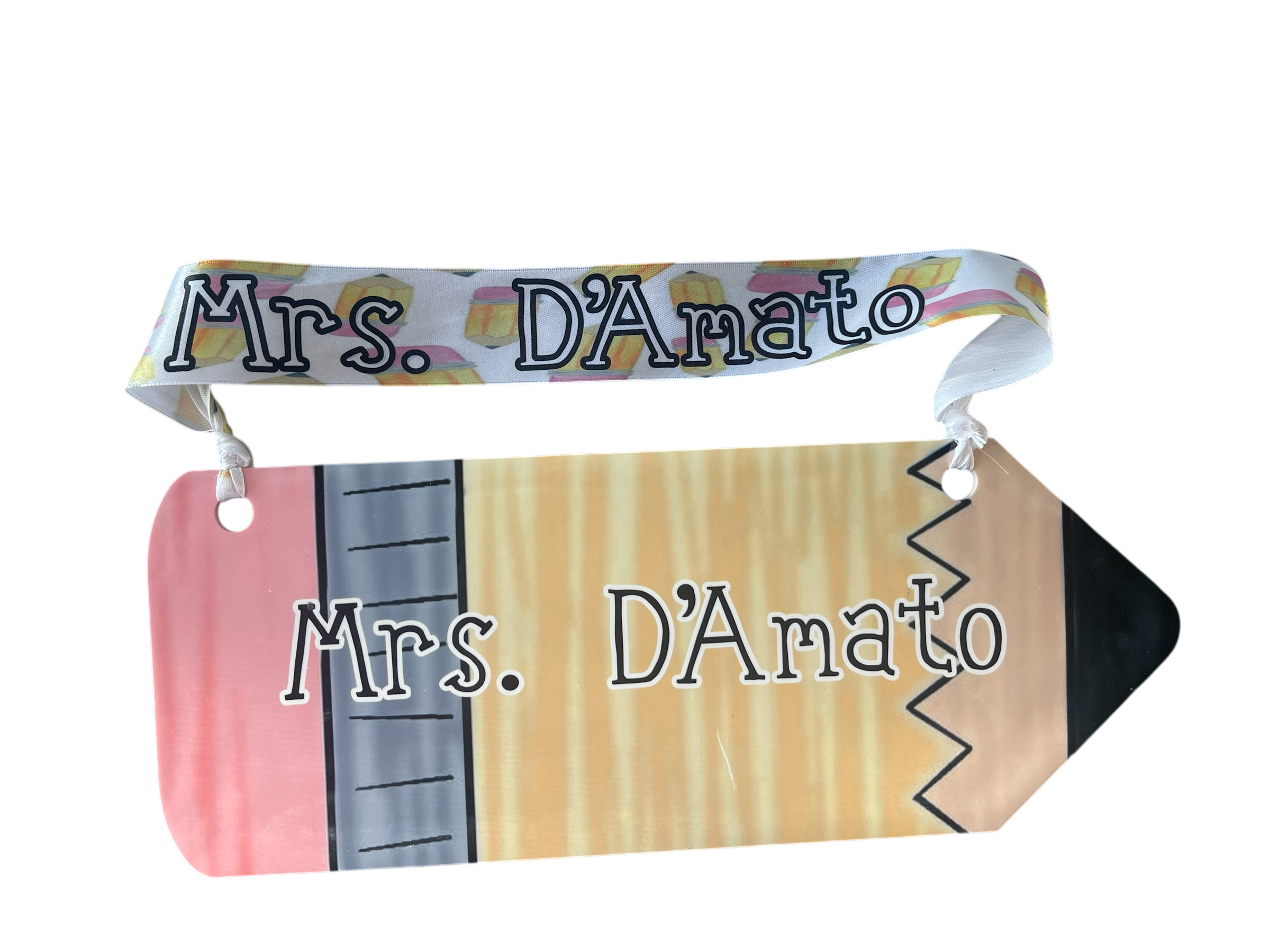 15” Acrylic Pencil Sign – Katie by the Glass