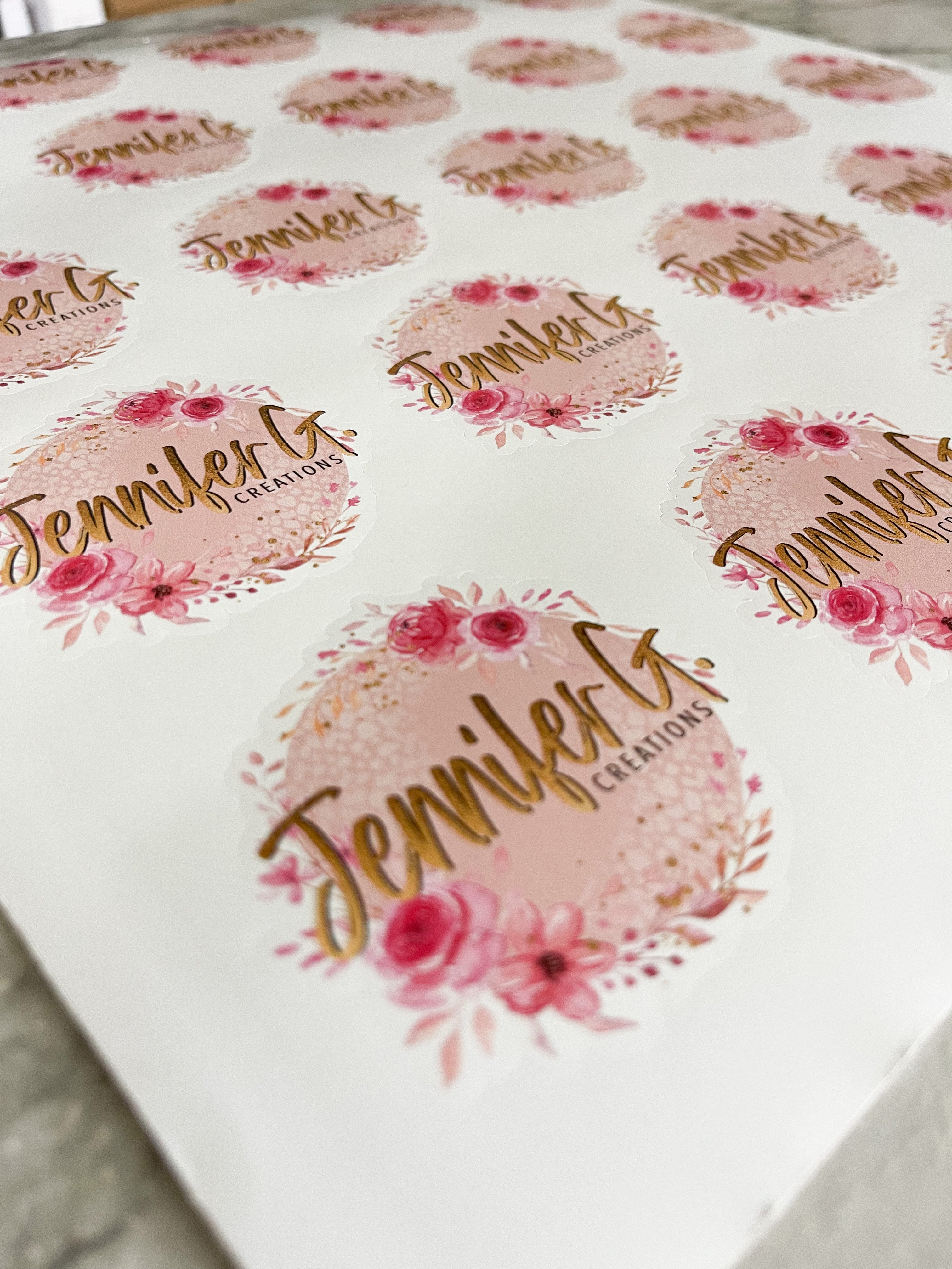 3" Logo Stickers – Katie by the Glass