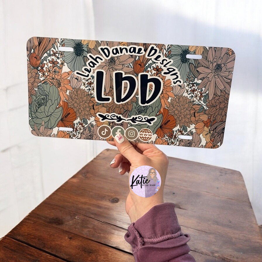 Custom License Plate – Katie by the Glass