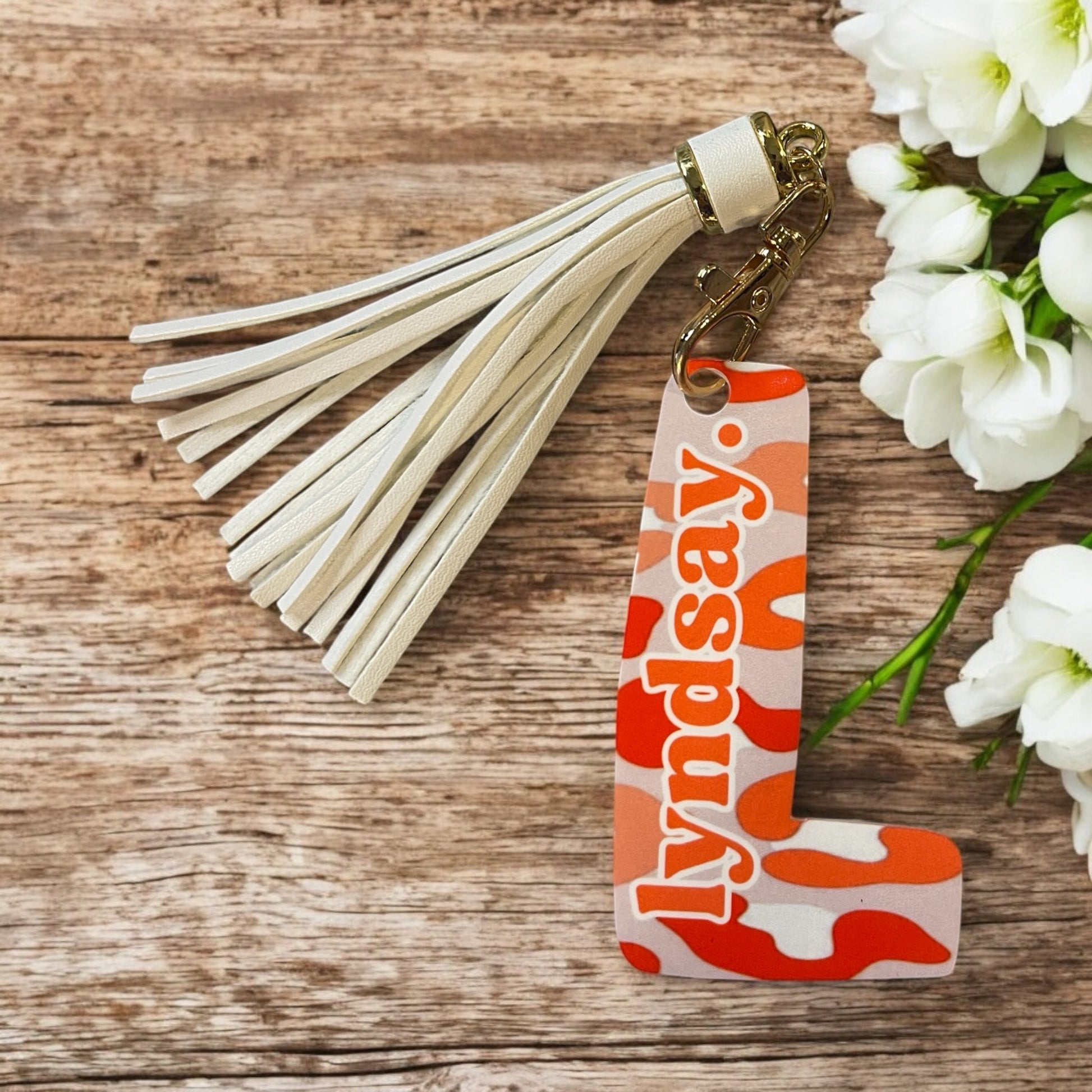 Personalized Jumbo Doodle Keychain – Katie by the Glass