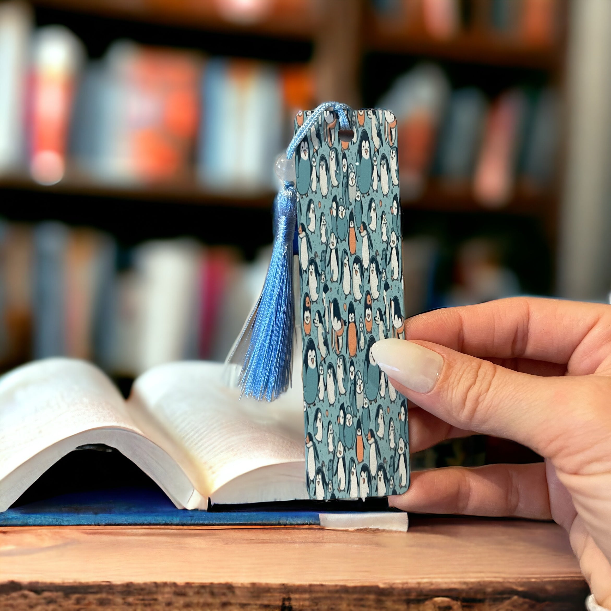 Custom Bookmark w/ Tassel – Katie by the Glass