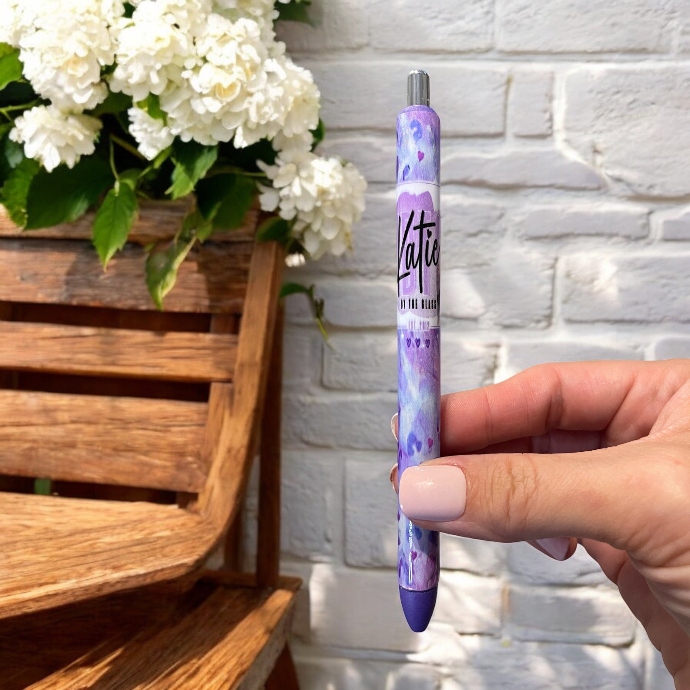 Custom Wrapped Resin Pen – Katie by the Glass