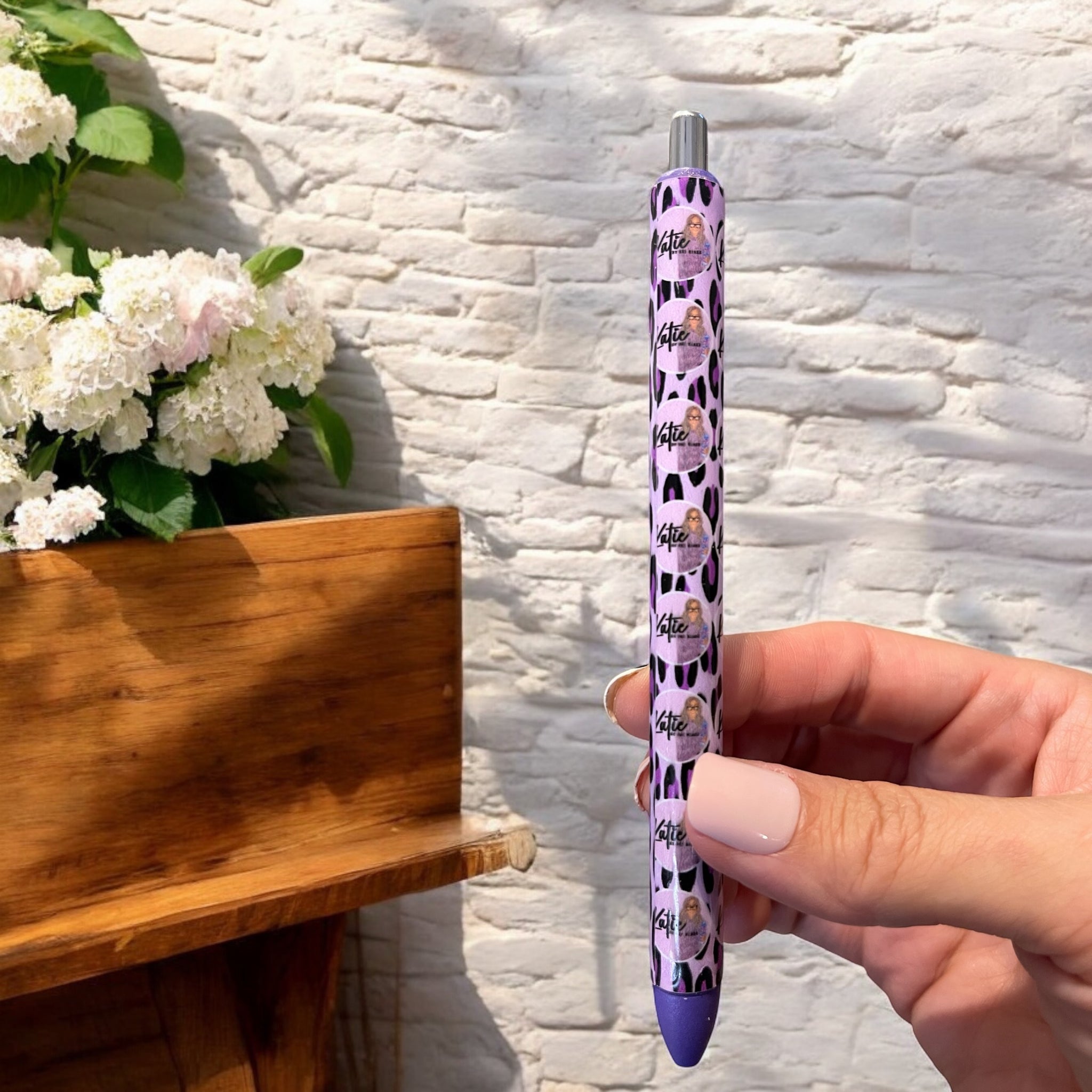 Custom Wrapped Resin Pen – Katie by the Glass